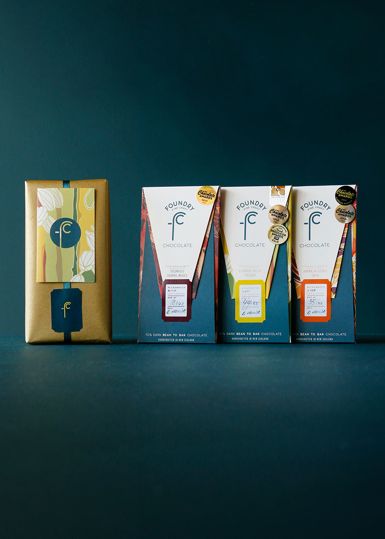 Three Origin Gift Pack - Gold winners – Foundry Fine Craft Chocolate
